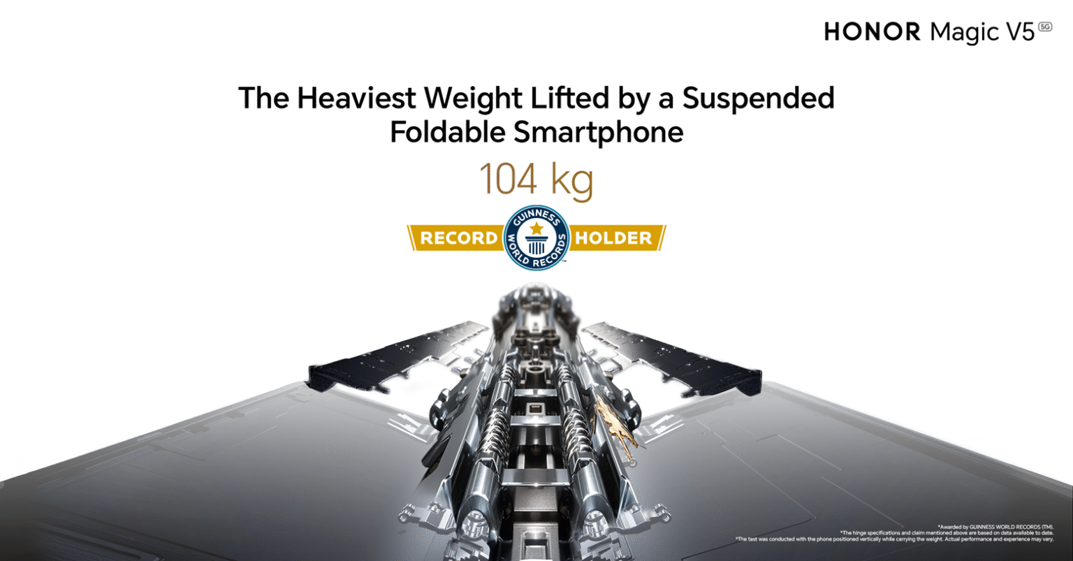 HONOR Magic V5 sets Guinness Record for foldable smartphone durability