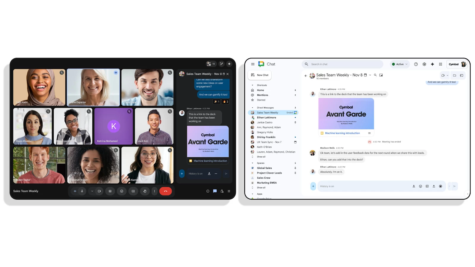 Google Meet now links in-meeting chats to Google Chat for continued ...
