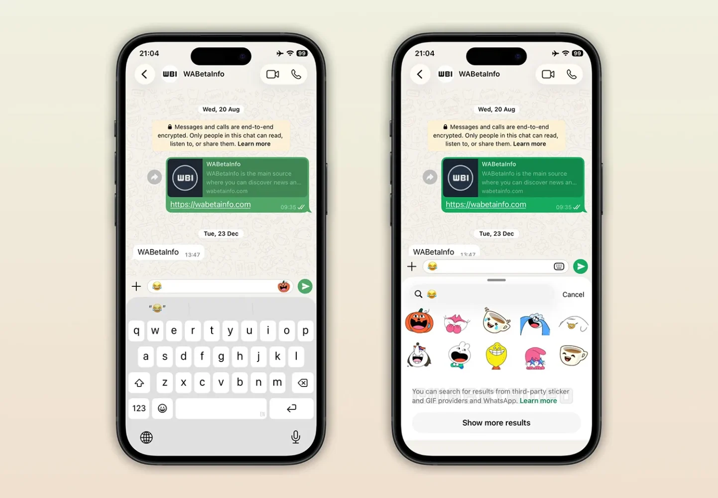 WhatsApp tests emoji-based sticker suggestions in iOS beta - Absolute ...